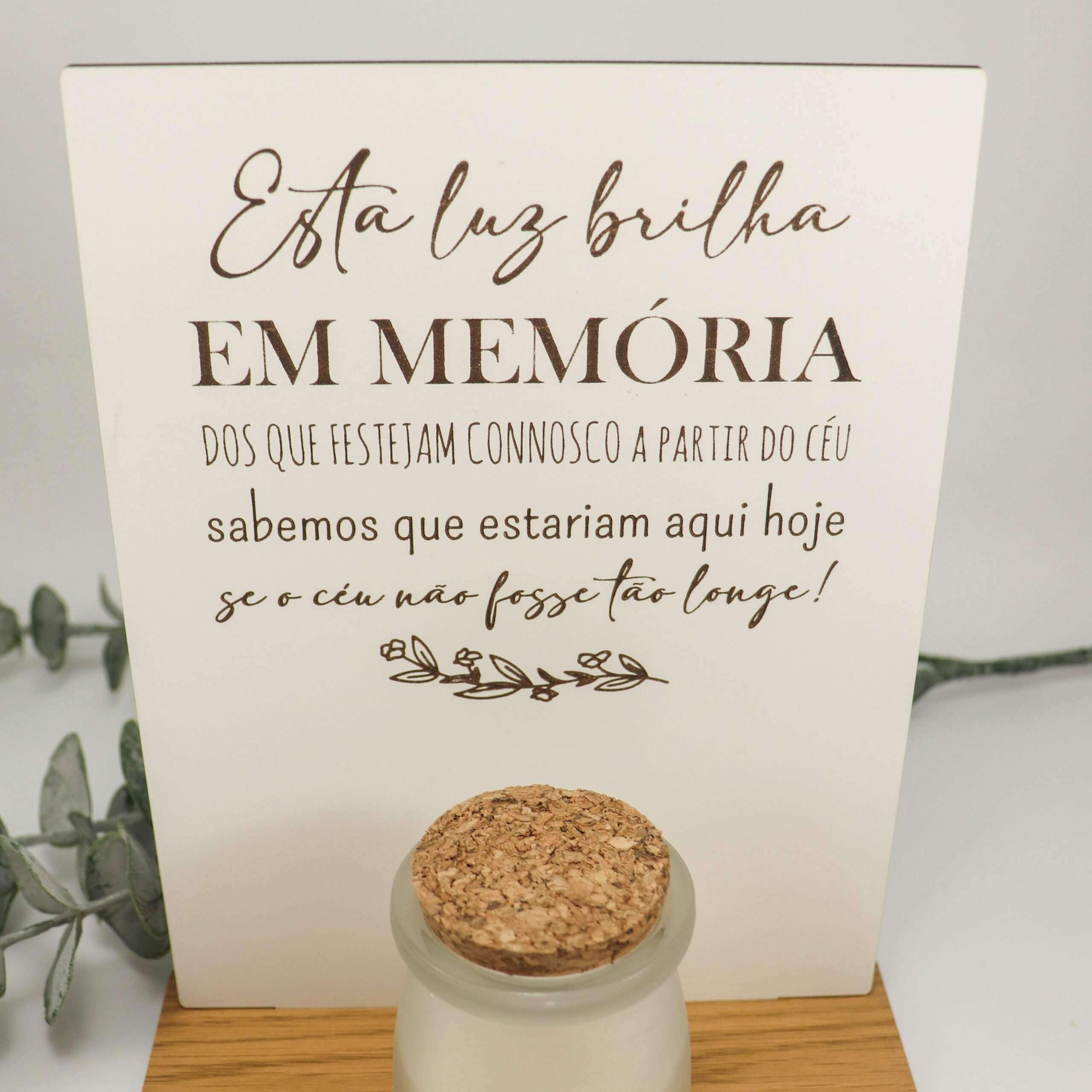 Suporte Vela “Em Memória” – Cakol